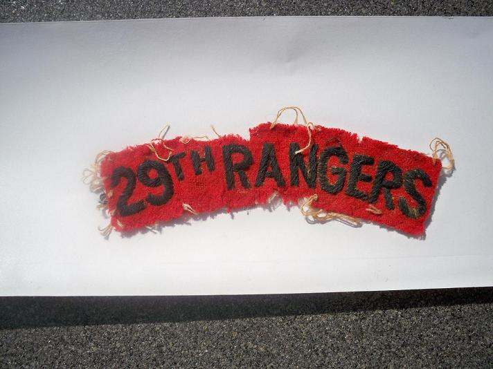 29th RANGERS PATCH - ARMY AND USAAF - U.S. Militaria Forum