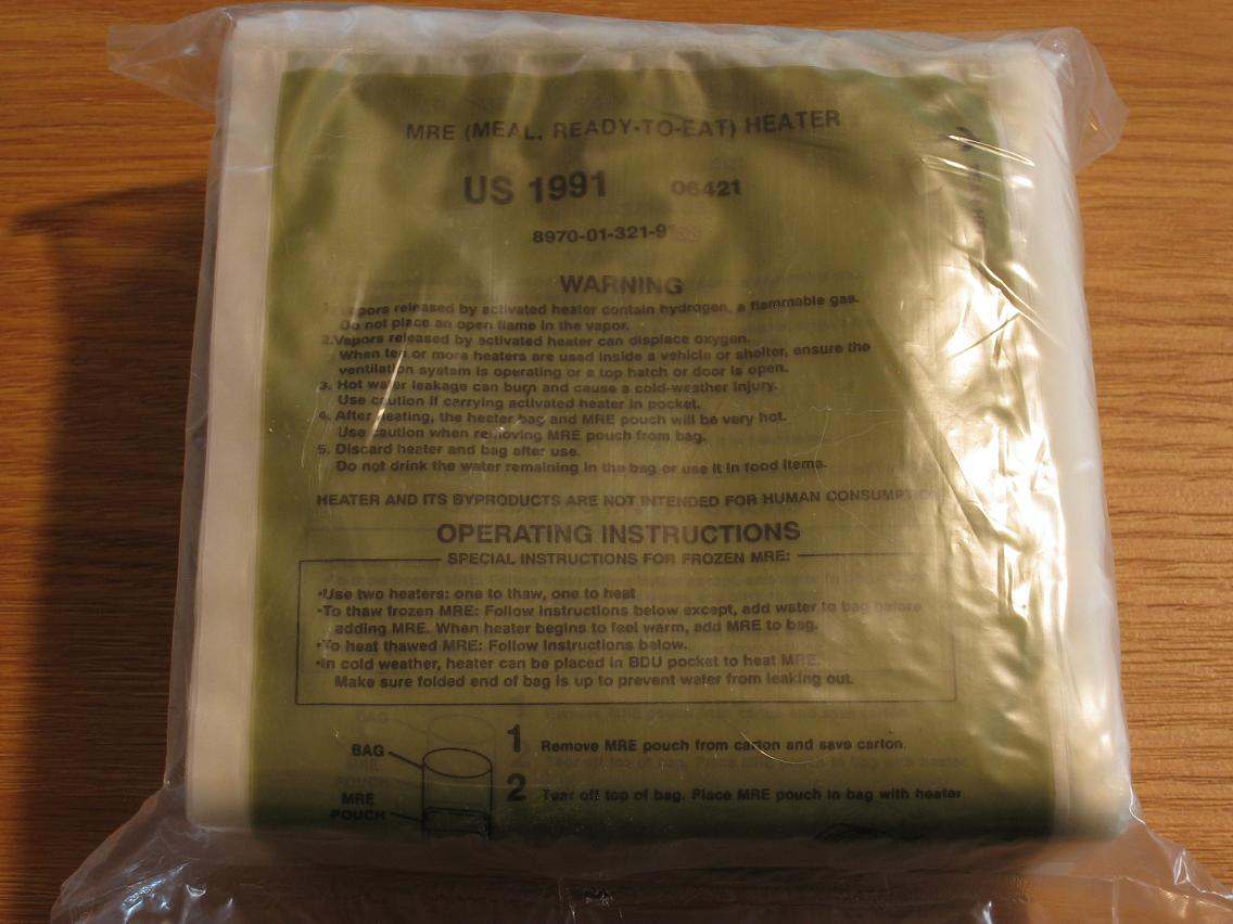 MRE warmers - FIELD & PERSONAL GEAR SECTION - U.S. Militaria Forum