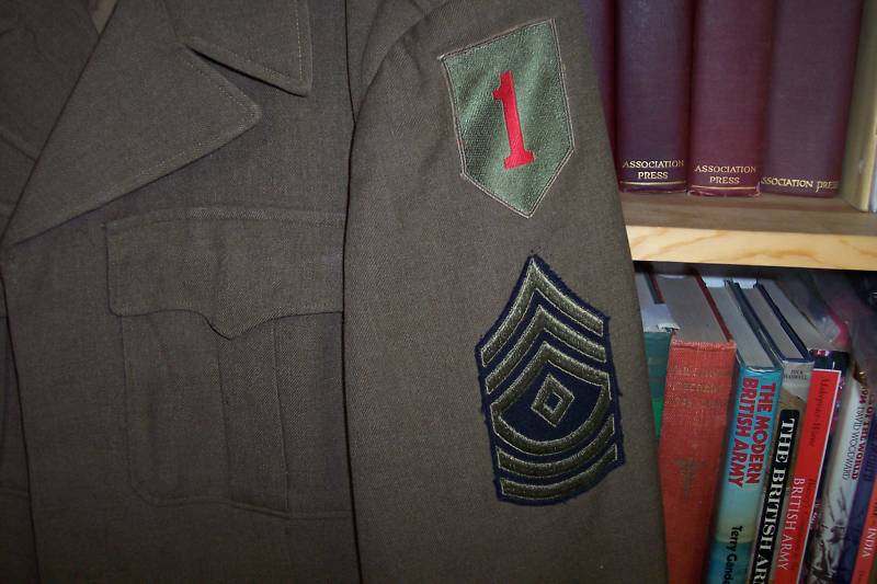 1st Division (Big Red One) US Army Ike Jacket - UNIFORMS - U.S ...