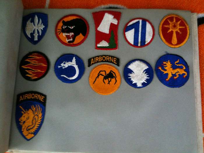 U.S. Army Embroidered Insignia Album - ARMY AND USAAF - U.S. Militaria ...