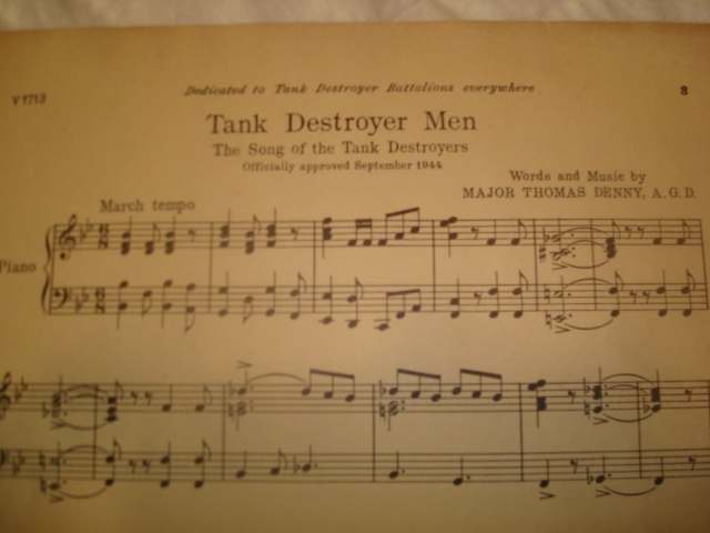 Tank Destroyer Men music! - EPHEMERA, PHOTOGRAPHS & MILITARY ARTWORK ...
