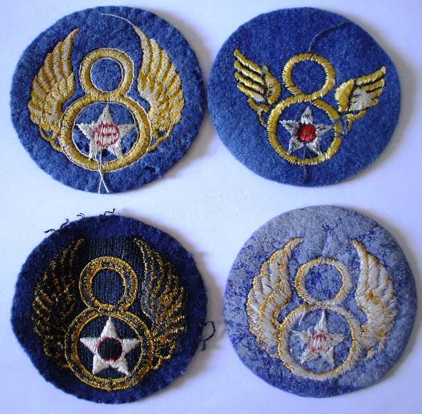 My recent British made 8th AF patch pick-ups - ARMY AND USAAF - U.S ...