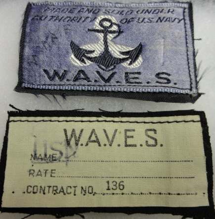 "WAVE" Insignia - NAVY, COAST GUARD AND OTHER SEA SERVICES PATCHES - U ...