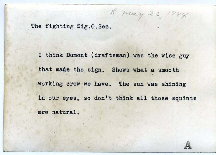 SIGNAL CORPS' FINEST - EPHEMERA, PHOTOGRAPHS & MILITARY ARTWORK - U.S ...