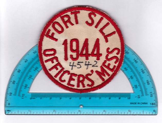 Fort Sill Officers' Mess Patch - ARMY AND USAAF - U.S. Militaria Forum