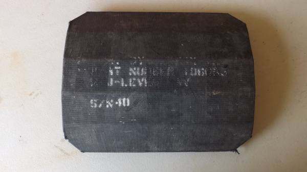 how old is this Sapi plate? - BODY ARMOR - U.S. Militaria Forum