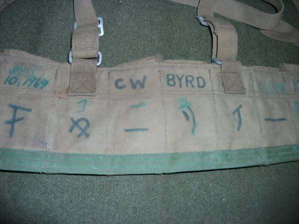 Captured Vietnam SKS chest rig with graffiti - SPOILS OF WAR - U.S ...