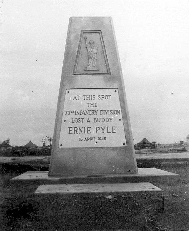 photos: Ernie Pyle; Lt. Gen Buckner memorial/grave - EPHEMERA ...