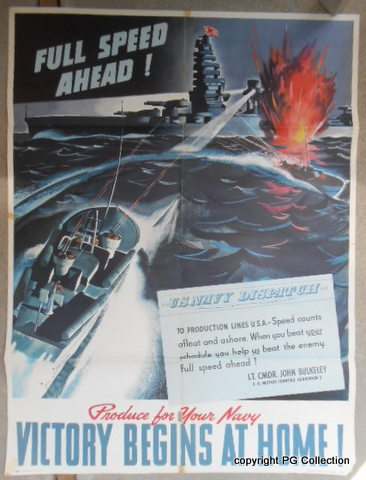 "Full Speed Ahead" Production Poster - EPHEMERA, PHOTOGRAPHS & MILITARY ...