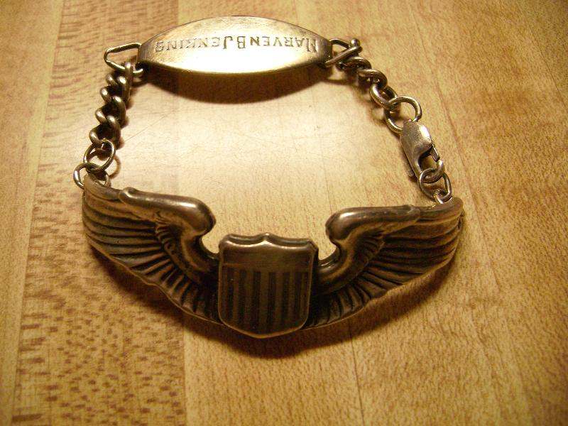 Luxenberg pilot wing bracelet named - WING BADGES - U.S. Militaria Forum