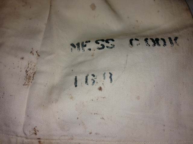 WW2 USN Mess Cook Apron - NAVAL & SEA SERVICE UNIFORMS - U.S. Militaria ...