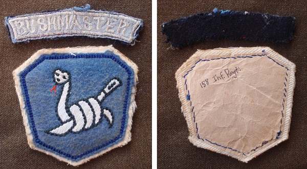 158th RCT Bushmaster's Patches - ARMY AND USAAF - U.S. Militaria Forum