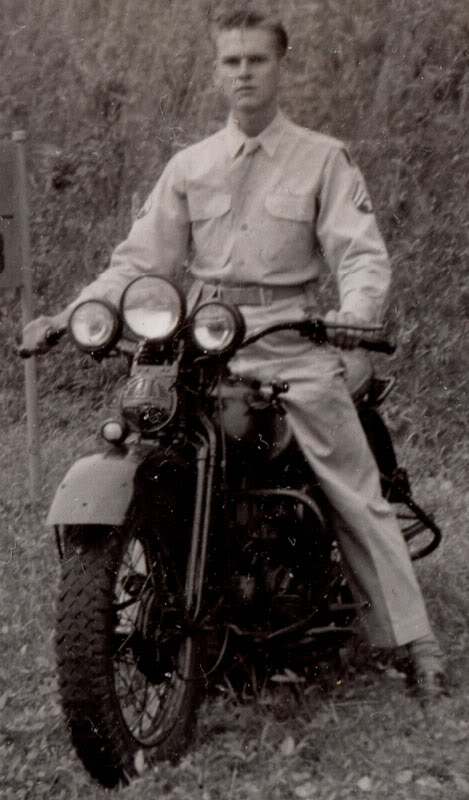 WW2 GI on a motorcycle - EPHEMERA, PHOTOGRAPHS & MILITARY ARTWORK - U.S ...