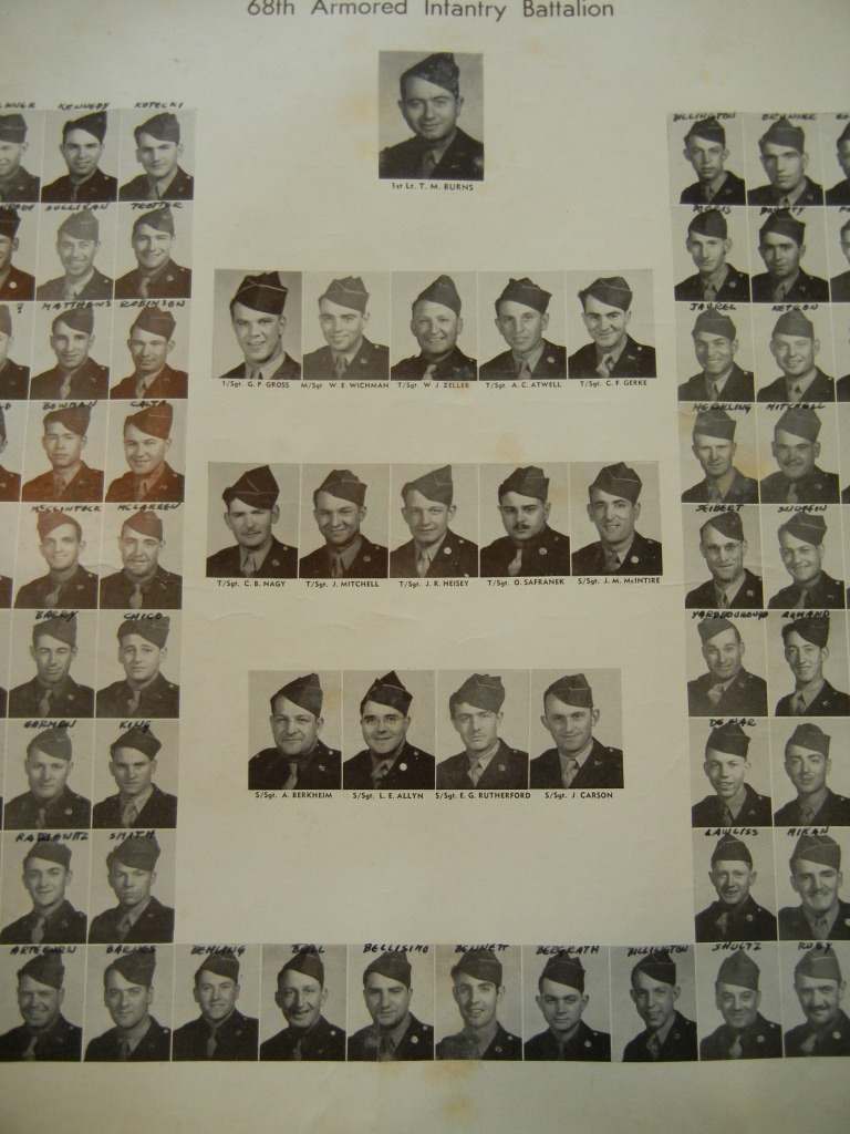 68th Armored Infantry Battalion Unit Photo - EPHEMERA, PHOTOGRAPHS ...