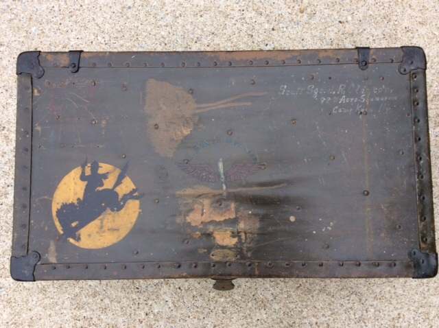 WW1 88th Aero Squadron Footlocker Trunk Lid - FIELD & PERSONAL GEAR ...
