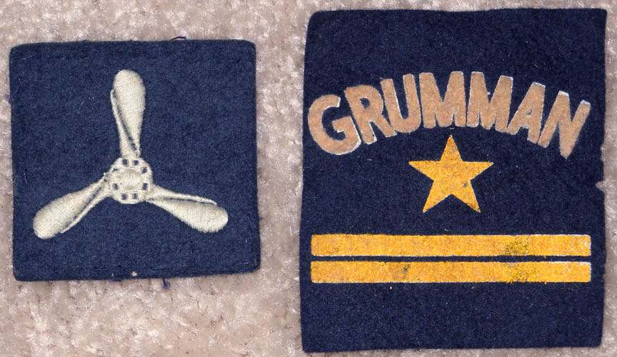 Help to ID Grumman and propellor patches - HOMEFRONT & THE WAR EFFORT ...