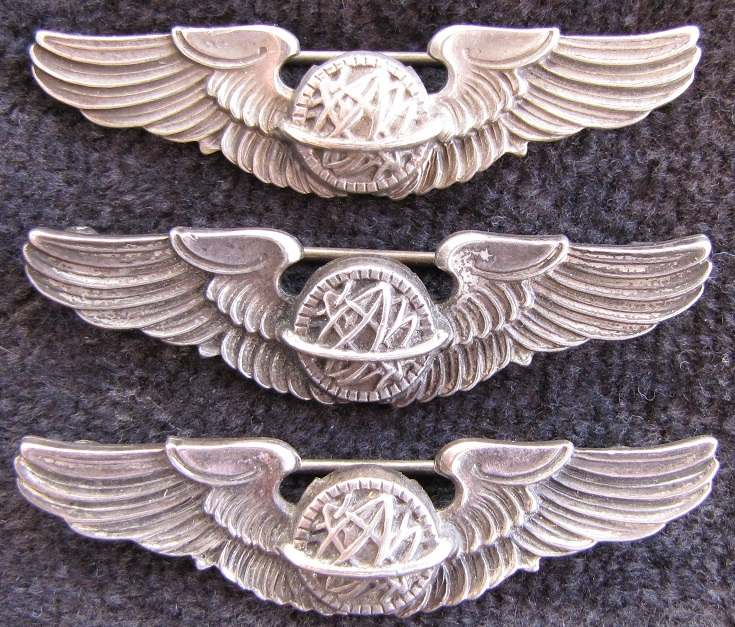 Three of a kind...USAAF Navigator wings were produced by AMICO - WING ...