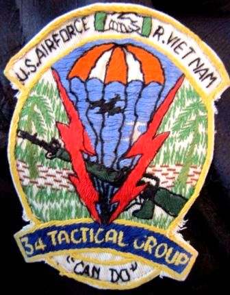 A Vietnam war era 34th Tactical Group patch - AIR FORCE (USAAF IS WITH ...
