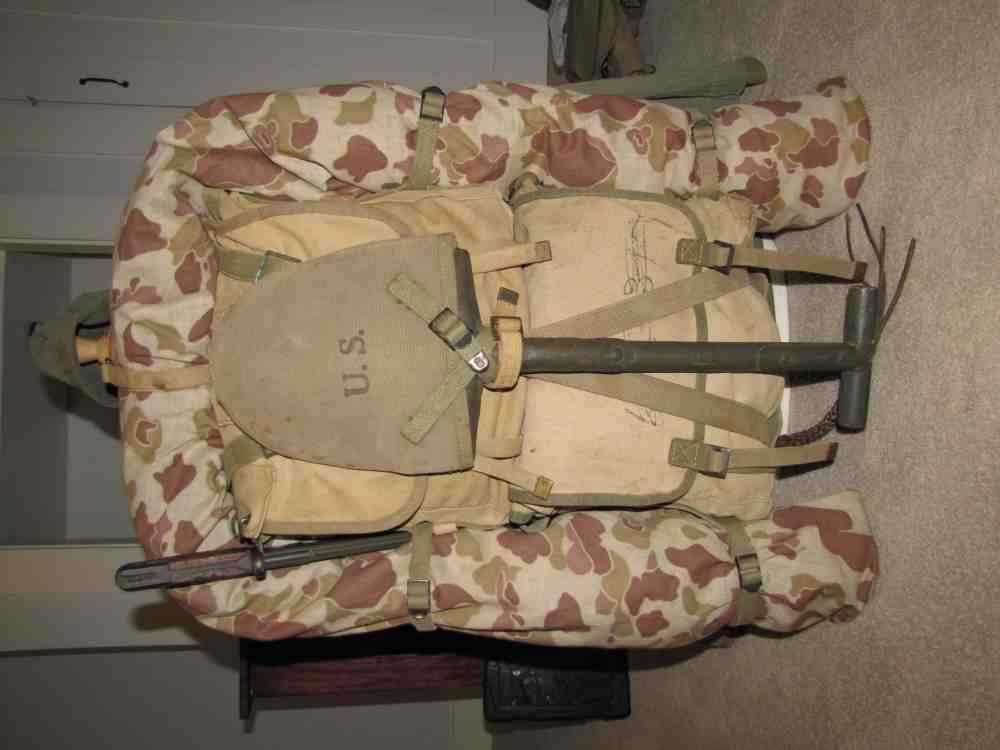 WWII USMC Field Transport Pack - FIELD & PERSONAL GEAR SECTION - U.S ...