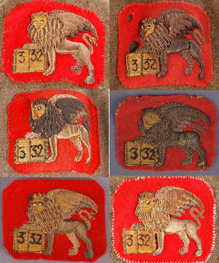 332nd patch - Comparisons - (1917-1919) WORLD WAR ONE, RUSSIAN ...