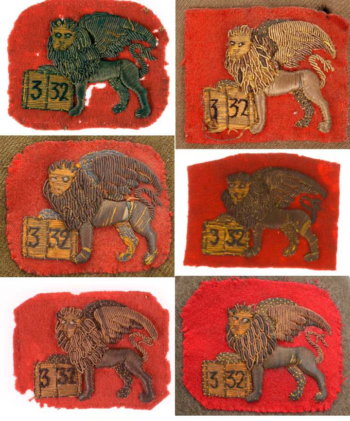 332nd patch - Comparisons - (1917-1919) WORLD WAR ONE, RUSSIAN ...