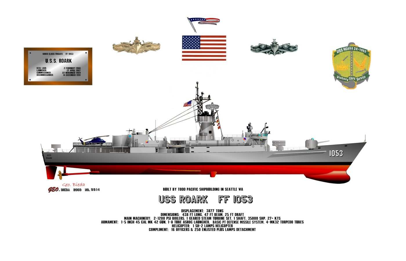 USS ALBERT DAVID - Westpac/Vietnam on the Gunline - MILITARY SHIPS AND ...