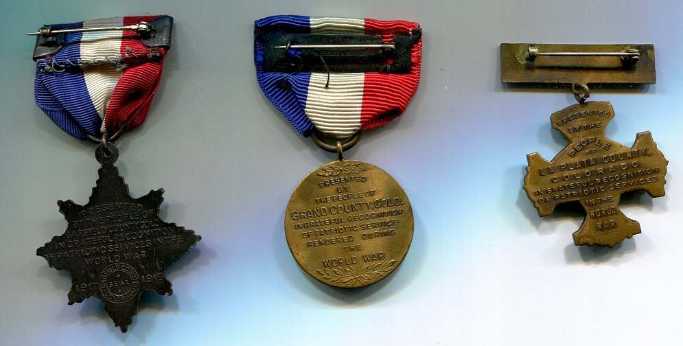 Colorado Local WWI Service Medals - MEDALS & DECORATIONS - U.S ...