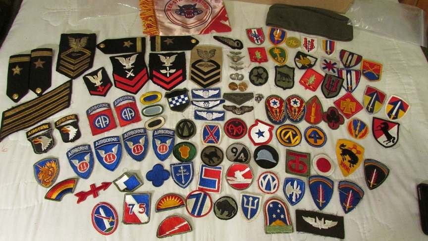 Flea Market Patch Haul WWI Bullion Observer Half Wing, Airborne, USN ...
