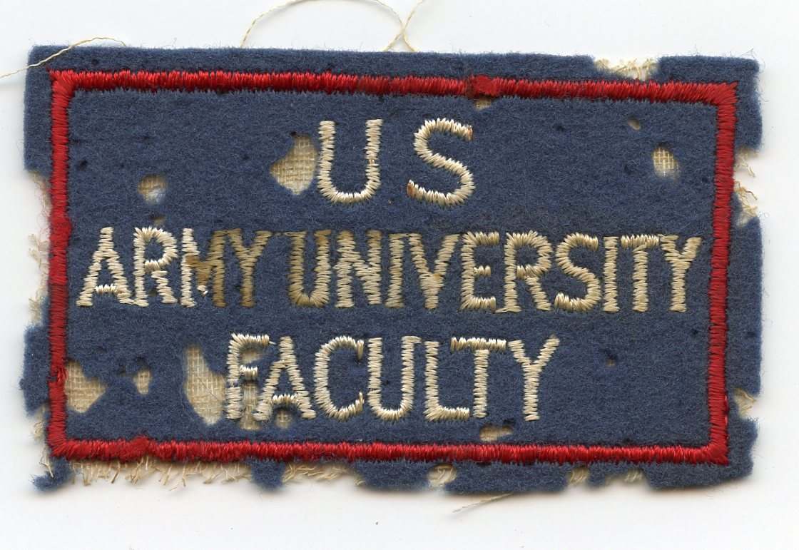 US Army University Patch - ARMY AND USAAF - U.S. Militaria Forum