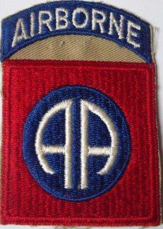 WWII 82nd AB attached tab with colored insert - ARMY AND USAAF - U.S ...