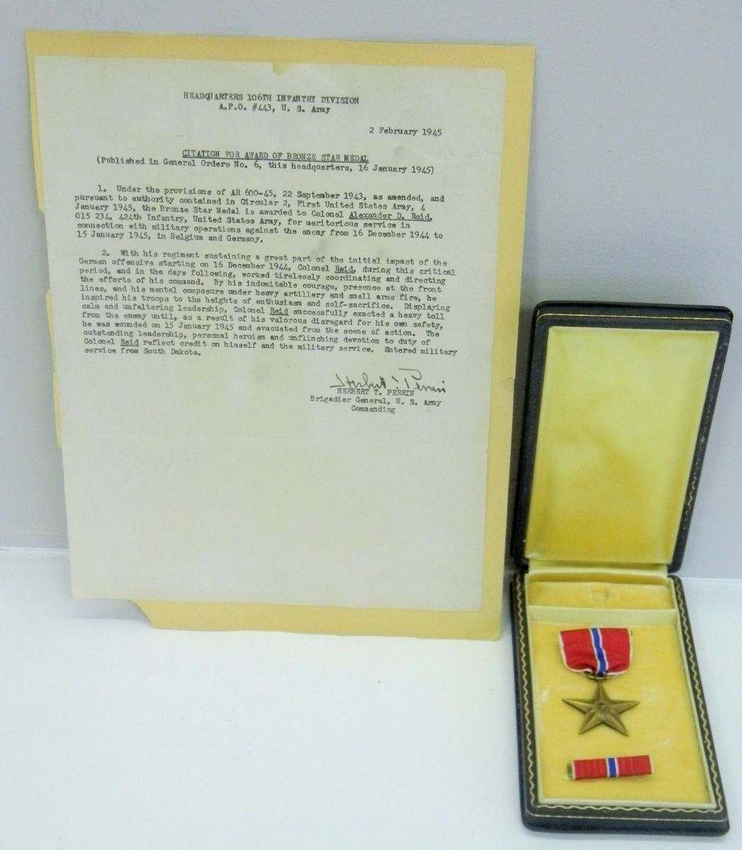 Colonel Alexander D. Reid 424th infantry regiment of the 106th infantry ...