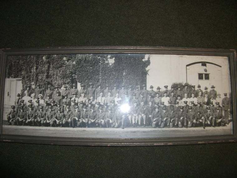 Battery B, 249th Coast Artillery group photo, taken at Ashland Oregon ...