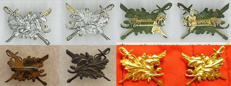 USMC department devices, Gunner Bombs, WO bars and band lyres - MARINES ...