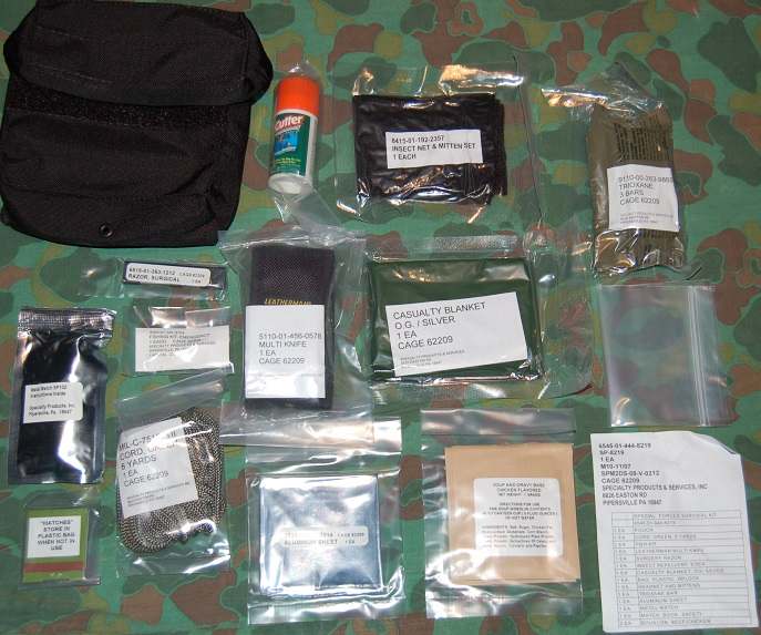 Complete Special Forces Survival Kit - FIELD & PERSONAL GEAR SECTION ...