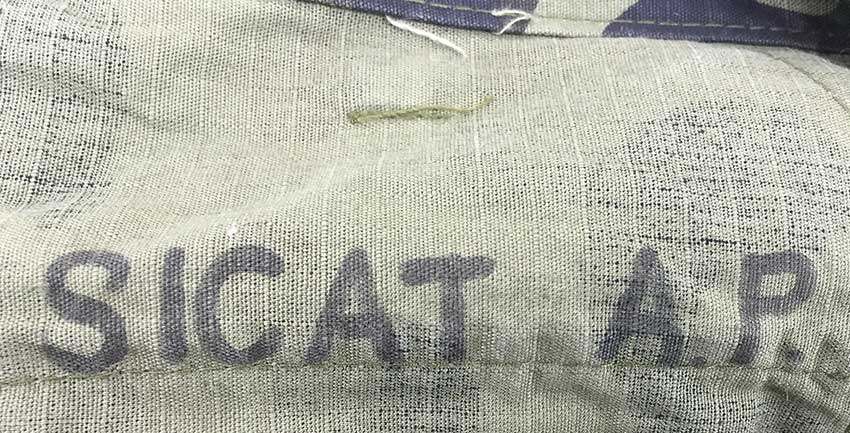 Unknown ERDL variant with Marine name inside - CAMOUFLAGE UNIFORMS - U ...