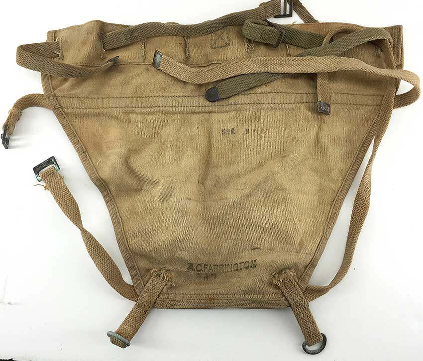 M1928 ? pack and tail stamped USMC - FIELD & PERSONAL GEAR SECTION - U ...