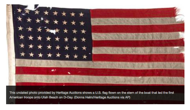 D-Day flag sells for how much!?!? - MISC MILITARIA - U.S. Militaria Forum