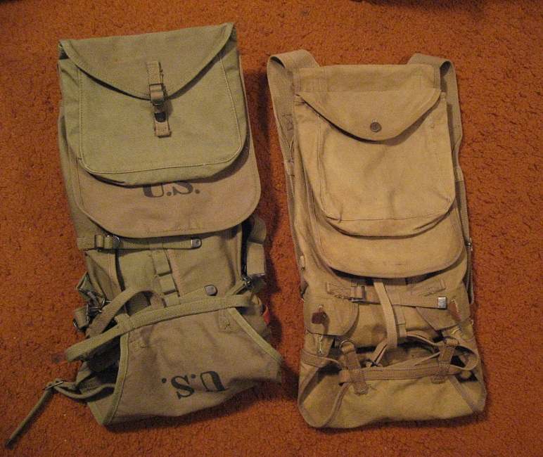 M1928 ? pack and tail stamped USMC - FIELD & PERSONAL GEAR SECTION - U ...