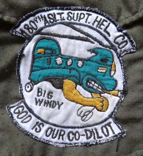 A few Vietnam war era 180th Assault Support Helicopter Company patches ...