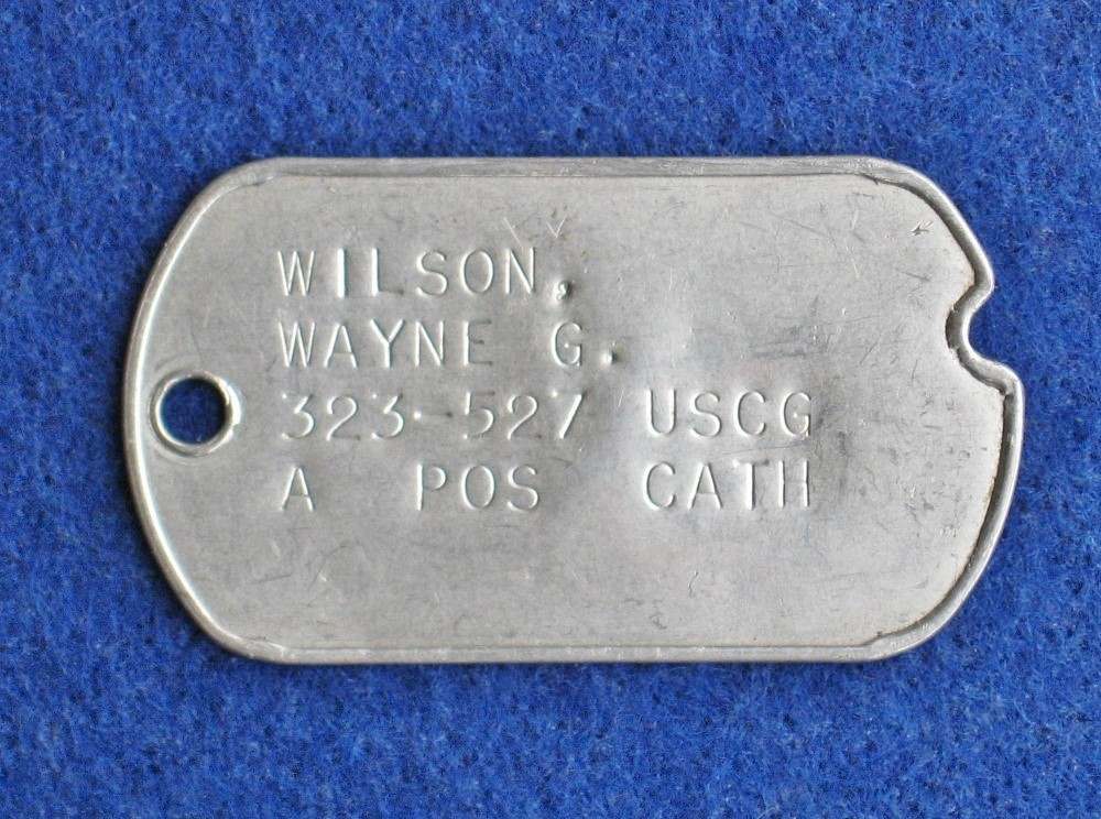 What type of CG dog tags? - IDENTITY ITEMS (DOG TAGS, BRACELETS, ETC ...