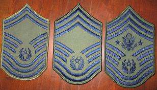 My small collection of Chief Master Sergeant of the Air Force stripes ...