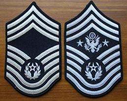 My small collection of Chief Master Sergeant of the Air Force stripes ...