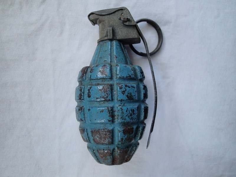 Early Blue Practice Grenade - FIREARMS - U.S. Militaria Forum