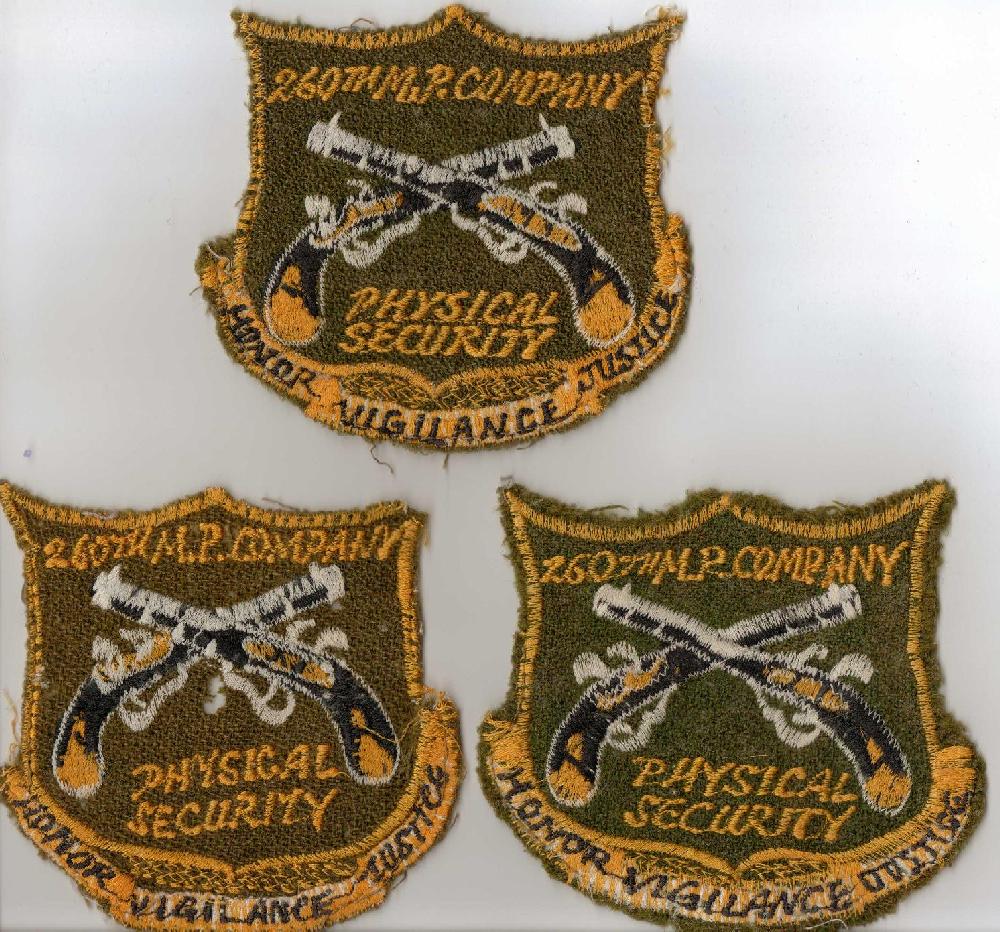 260th M.P. Company patches - ARMY AND USAAF - U.S. Militaria Forum