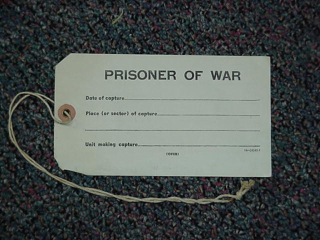 Prisoner of War tags - PRISONERS OF WAR / P.O.W.'S - U.S. Militaria Forum