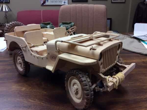 Incredible all wood handmade jeep model - MODELING - U.S. Militaria Forum