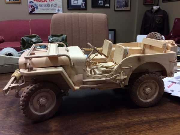 Incredible all wood handmade jeep model - MODELING - U.S. Militaria Forum