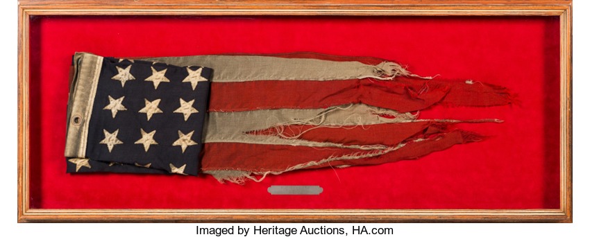 D-Day Invasion: Battle-Scarred Flag from LCT 540 - MISC MILITARIA - U.S ...