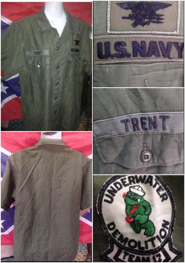 UDT-12 OG Sateen Shirt name trend - NAVAL & SEA SERVICE UNIFORMS - U.S ...