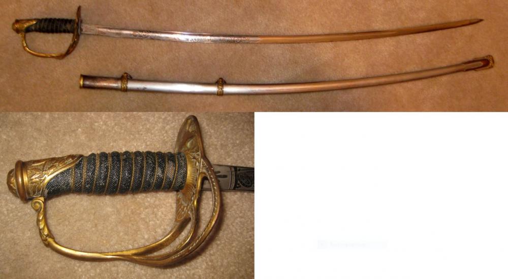 1895 Signal Officer's Presentation Engraved Sword NGNY - EDGED WEAPONS ...